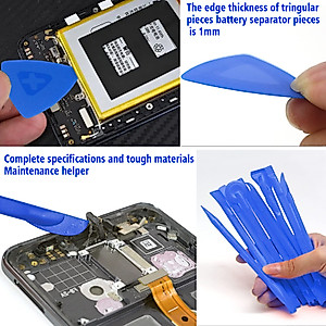 SYJINHUASY 12 Pieces Carbon Fiber Plastic Scraper Scratch Free Plastic Scraper Multi-Purpose Scraper Non-Scratch Pen-Shaped Cleaning Tool Easy for Cleaning Small and Narrow Space