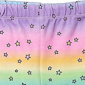 Star Wars The Child Toddler Girls Graphic T-Shirt Shorts and Scrunchie 3 Piece Outfit Set Pink/Rainbow 5T