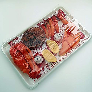 Oasis-X Halloween Scary Human Organ Bloody Realistic Body Parts Creepy Prank Prop Halloween Decoration Trick or Treat Party Haunted House Decorations Props