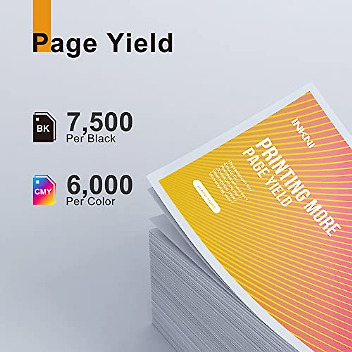 INKNI Compatible Ink Bottle Replacement for Epson 502 T502 Refill Ink ET-2760 ET-4760 ET-3710 ET-3760 ET-2700 ET-2750 ET-3700 ET-3750 ET-4750 ST-2000 ST-3000 Printer (Black,Cyan,Magenta,Yellow,5-Pack)