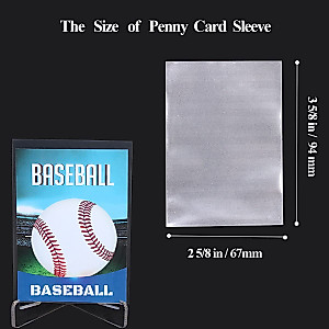 TURKRA 1200 Count Soft Card Sleeves, 2-5/8" X 3-5/8" Card Protectors, Ultra Clear Protective Sleeves for Trading Cards and Sports Cards (1200 Count)