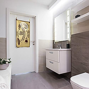 Oyihfvs Ouija Board 2PCs Hanging Laundry Hamper Bag Dirty Clothes Bag Over The Door Cloth Basket with Hooks Storage Space Saving Wall College Closet for Bathroom Bedroom