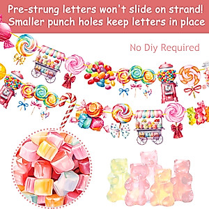 Candyland Lollipop Party Banners 3Pcs Candyland Party Decorations Candy Themed Birthday Party Banner Decorations for Candyland Baby Shower Supplies
