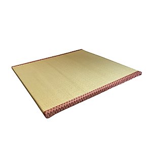 和楽美 Warabi Tatami mat for Living Room, Mattress, Rug,Portable Mattress,Japanese Bed, Rush Igusa Made in Japan 33.5in×33.5in (Asanoha)