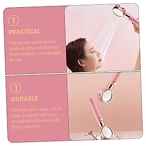 DOITOOL 1pc Booster Shower Rainfall Shower Head Low Flow Shower Head Handheld Shower Faucet Shower Head with Handheld Bathroom Accessory Abs Engineering Plastics Water Nozzle Adjustable