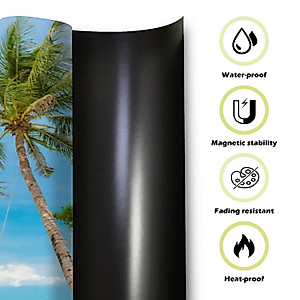 Dishwasher Magnet Cover Paradise Holidays on KOH Phangan Thailand Magnetic Refrigerator Stickers Decorative Appliance Cover Fridge Panels Metal Door Garage 23"Wx26"H