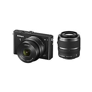 Nikon 1 J4 Digital Camera with 1 NIKKOR 10-30mm f/3.5-5.6 PD Zoom Lens and 30-110mm f/3.8-5.6 Lens (Black) (Discontinued by Manufacturer)