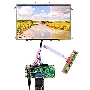10.1 inch HSD101PWW1 1280x800 40pin IPS LCD Screen and VGA LVDs Controller Board,with Location Holes