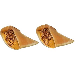 MPP Dog Dental Chew Filled Cow Hooves All Natural Healthy Bacon and Cheese Flavored (2 Hooves)