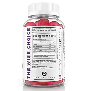 PUREFINITY Melatonin Gummies 5mg for Kids – Each Delicious Gummy is 2.5mg (2 Per Serving) for Easily Customizing Your Night, Gluten Free, Non-GMO, Vegan, 120 Count