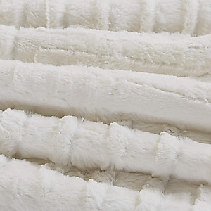 Madison Park Arctic Fur Down Alternative Comforter Mini Set, King/California King, Ivory