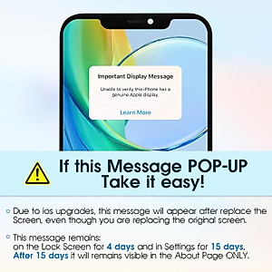 for iPhone 13 Mini Screen Replacement Kit for iPhone 13 Mini LCD Display for iPhone 13 Mini Digitizer LCD Touch Screen Assembly Repair Parts Incell Black (Not Original)