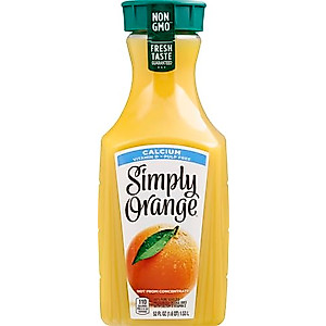 Simply Orange Juice, 52 fl oz, 100% Juice w/Calcium & Vitamin D, Not from Concentrate