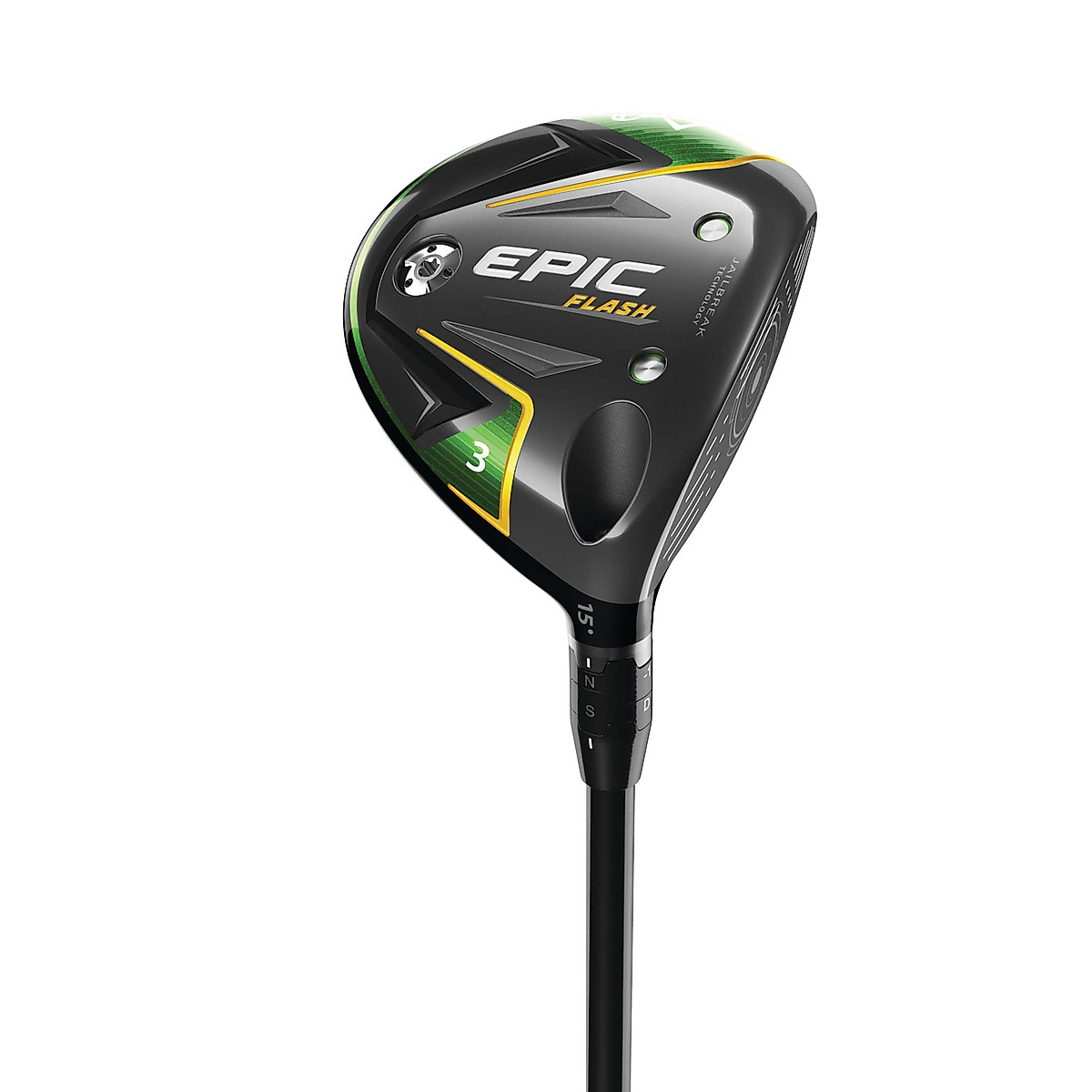 Callaway Golf 2019 Epic Flash Fairway Wood, 3 Wood, 15.0 Degrees, Right Hand, Regular Flex , Black
