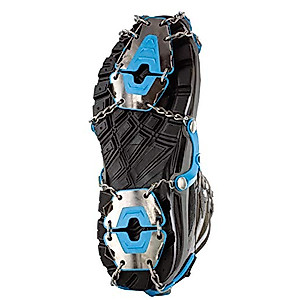 Yaktrax Summit Heavy Duty Traction Cleats with Carbon Steel Spikes for Snow and Ice (1 Pair), Large, Black, Small 08442