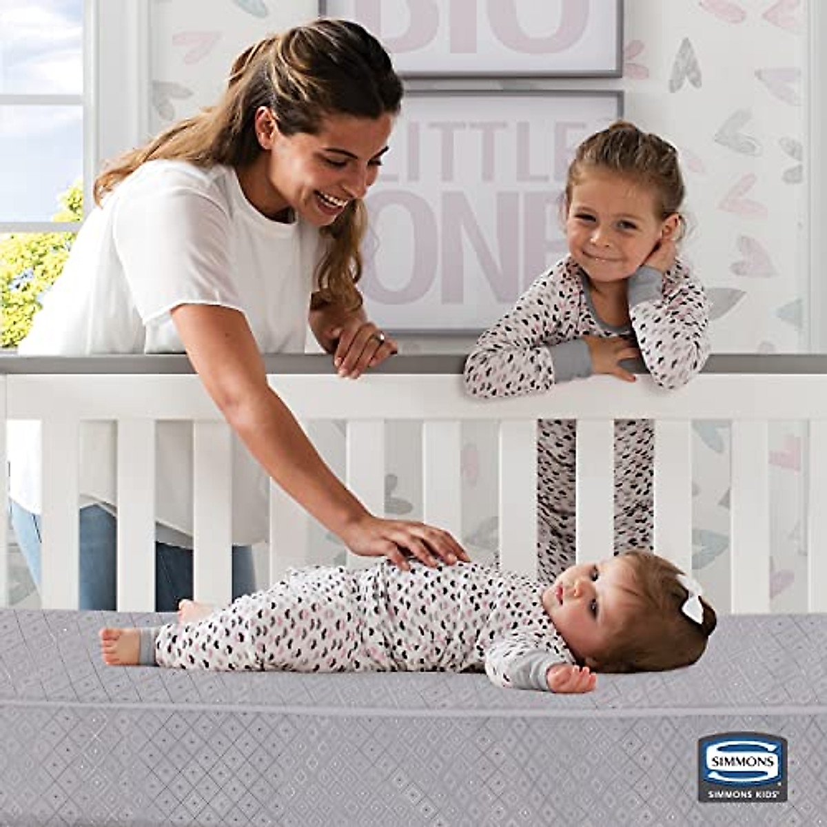 Beautyrest Beginnings Black Brilliant Sun 2-Stage Premium Crib and Toddler Mattress with Plant-Based Soy Foam and Gel Memory Foam - GREENGUARD Gold Certified - Trusted - Made in USA