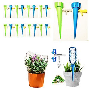 UGA Automatic Plant Watering Device 16 Packs, Plant Water Dispenser, controllable Automatic Watering Device, Outdoor Indoor Flower Pot Drinker