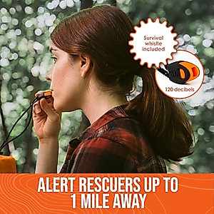 Go Time Gear Life Tent Emergency Survival Shelter – 2 Person Emergency Tent – Use As Camping Tent, Survival Tent, Emergency Shelter, Tube Tent, Survival Tarp - includes Survival Whistle & Paracord