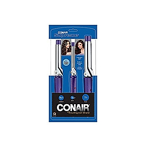 Conair Supreme Curling Iron Combo Pack, 1/2", 3/4", & 1", Set of 3
