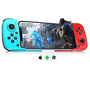arVin Bluetooth Controller for iPhone 14/13/12/11, iPad, MacBook, iOS, Wireless Gamepad for Android Samsung Galaxy S22/S21/S20, TCL, Tablet, PC Game Joystick, CODM, Genshin Impact -with Back Button