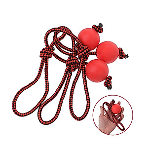 balacoo Training Pull Throw Toy 3pcs Dog Throwing Ball Rubber Ball on Rope Chuck It Stick Biting Rope for Fetch Ball Toy Dogs Fetch Toys Teething Toys for Puppies Chew The Ball