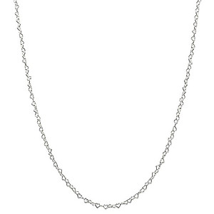 IceCarats 925 Sterling Silver 3.5mm Heart Love Link Chain Necklace 20 inch