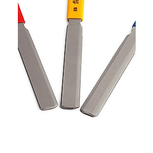 Holmer Bass Guitar Nut Files Double Edge Nut Slotting Files Set Fret Crowning Files Luthier Tools for P Bass Jazz Bass Guitar Set of 3Pcs.