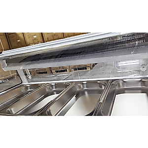 Elite Kitchen Supply Commercial Sushi Display Cooler Case Refrigerator, ETL NSF Curved Glass Sashimi Roll Restaurant Showcase Japanese Deli Fridge 5 Pan Countertop, 60" W 2.19 cu. ft. Black