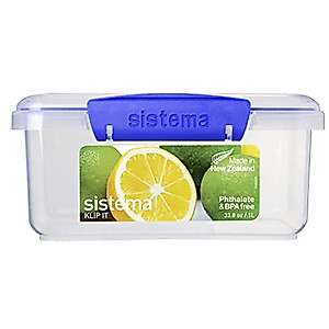 Sistema 1600 KlipIt Collection Rectangle Food Storage Container 33.8 oz