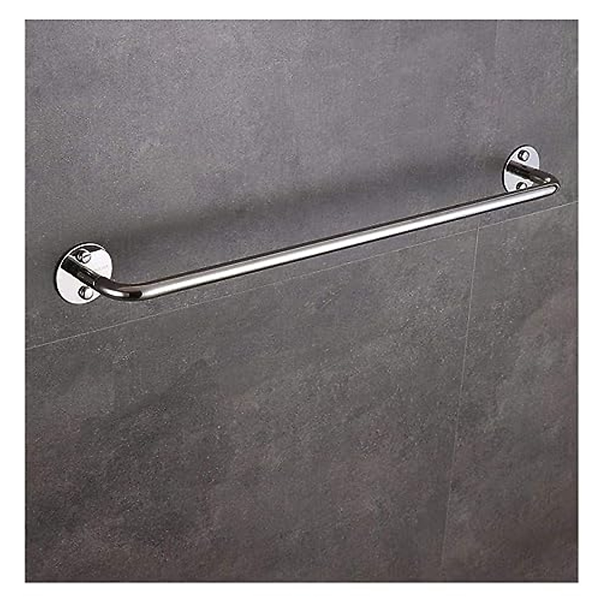 TOWEL BAR RACK Towel Rack Easy to Install Mirrored Bright Single Rod Simple Wall-Mounted Towel Rack-Length 60Cm Towel Storage Bath Towel Rail Single Towel Bar for Bathroom Chrome Hanging/Length 60Cm (