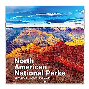 2023-2024 Wall Calendar - Wall Calendar 2023-2024 Monthly, Jul 2023 - Dec 2024, 12" x 24" (Open), Wall Calendar with Daily Blocks, Perfect Calendar for Organizing & Planning - National Parks