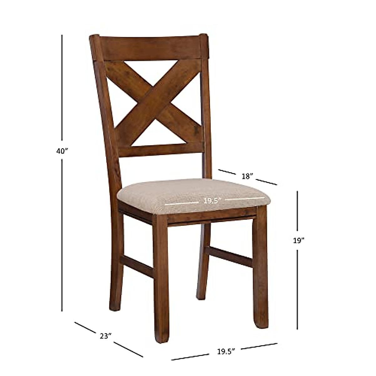 Powell 7 Piece Wooden Kraven Dining Set