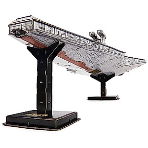 4D Puzzles, Star Wars Deluxe Venator-Class Star Destroyer 3D Model Kit Over 2ft. Wide 288 Pcs | Star Wars Toys | Paper Model Kits for Adults & Teens 12+