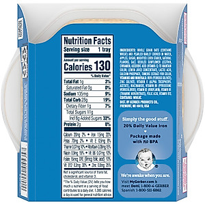 Gerber Breakfast Buddies Toddler Cereal, Oatmeal & Barley Apple Cinnamon Cereal, Non-GMO Whole Grain Oats & Real Fruit, Made for Toddlers, 4.5 OZ Tray (Pack of 4)