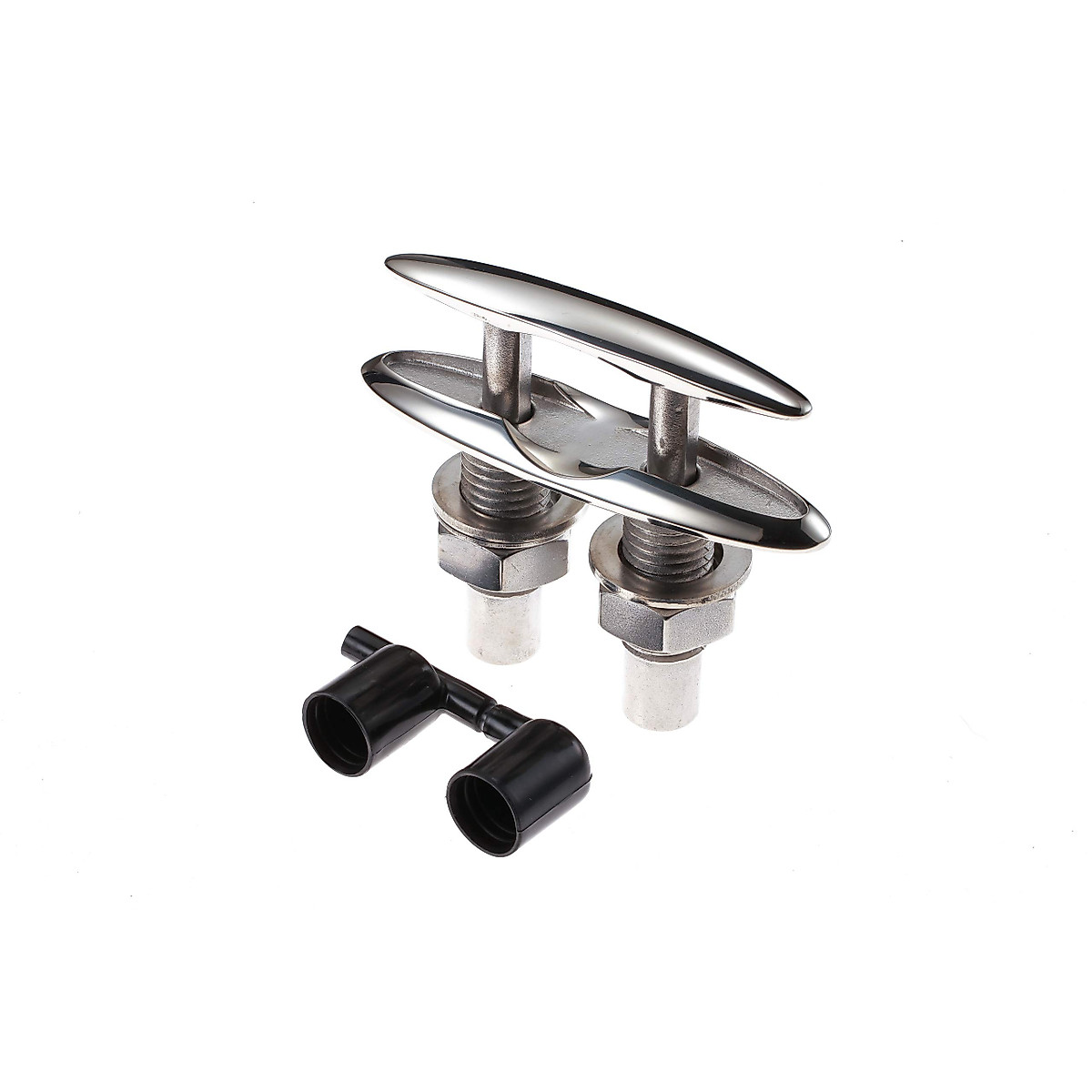 Attwood 66517-1 Retractable Low-Profile Stainless Steel Marine Boat 6-Inch Neat Cleat