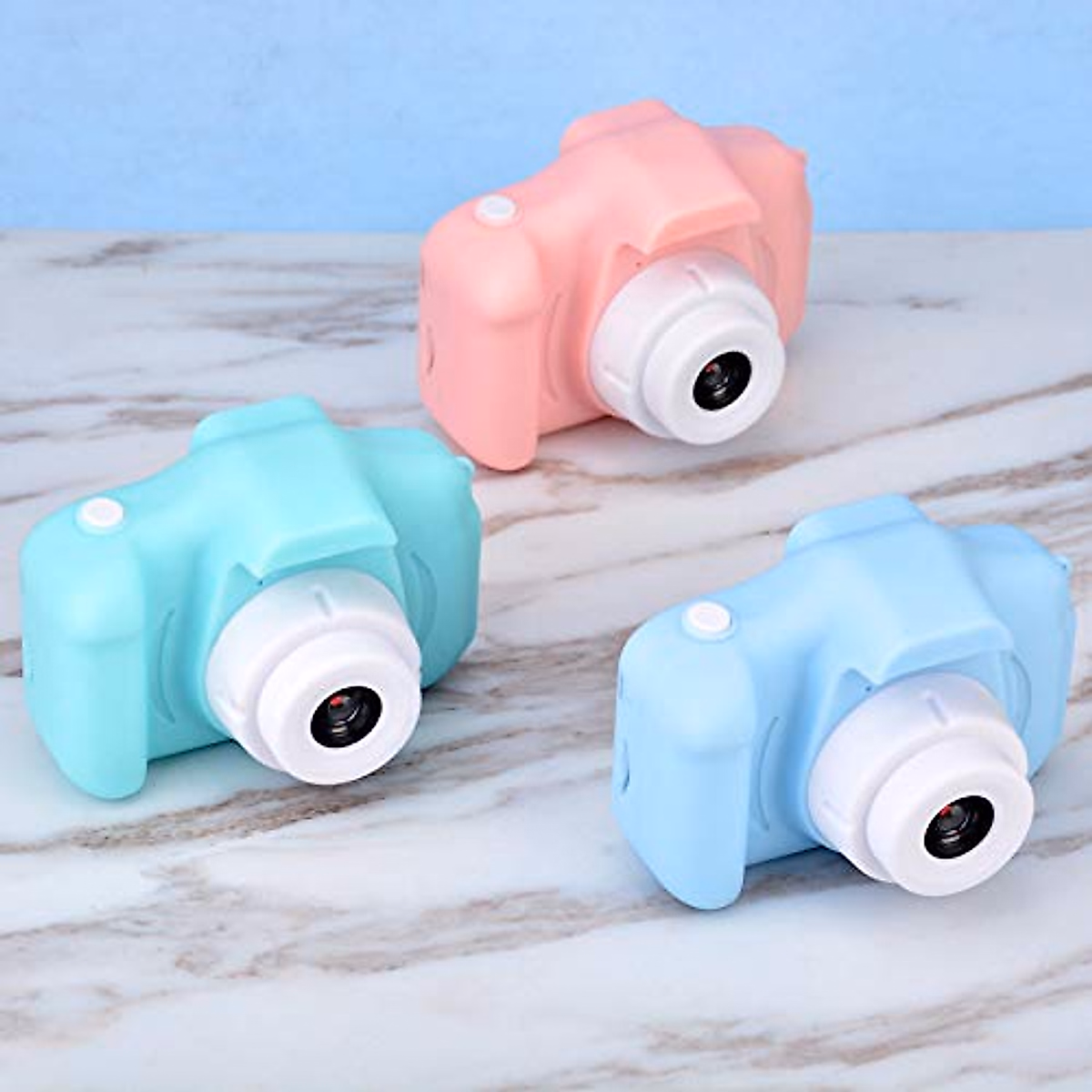 NC HD Children's Digital Camera Cartoon Camera Portable SLR Camera Toy Kids Birthday Gift HD (1300W Pixels) Pink