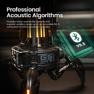 Gravastar Supernova Portable Bluetooth Speaker, LED Table Lamp Speaker, 24H Playtime, TWS Pairing, Wireless Speakers fo Party/Outdoor/Camping