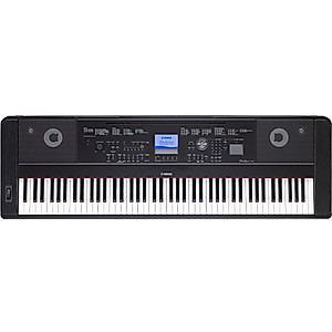 YAMAHA DGX660B 88-Key Weighted Digital Piano With Furniture Stand, Black