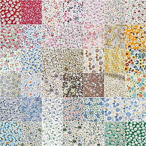 Charm Packs for Quilting 5 inch,Precut Fabric Squares 5''x5'' Quilting Cotton Fabric Bundles,42 Charm Squares for Quilts,Sewing and Other DIY Project