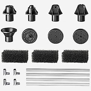 GAIZERL Solar Fountain Accessories -7 Nozzles, 4 Narrow Fixers and 3 Filter Sponges