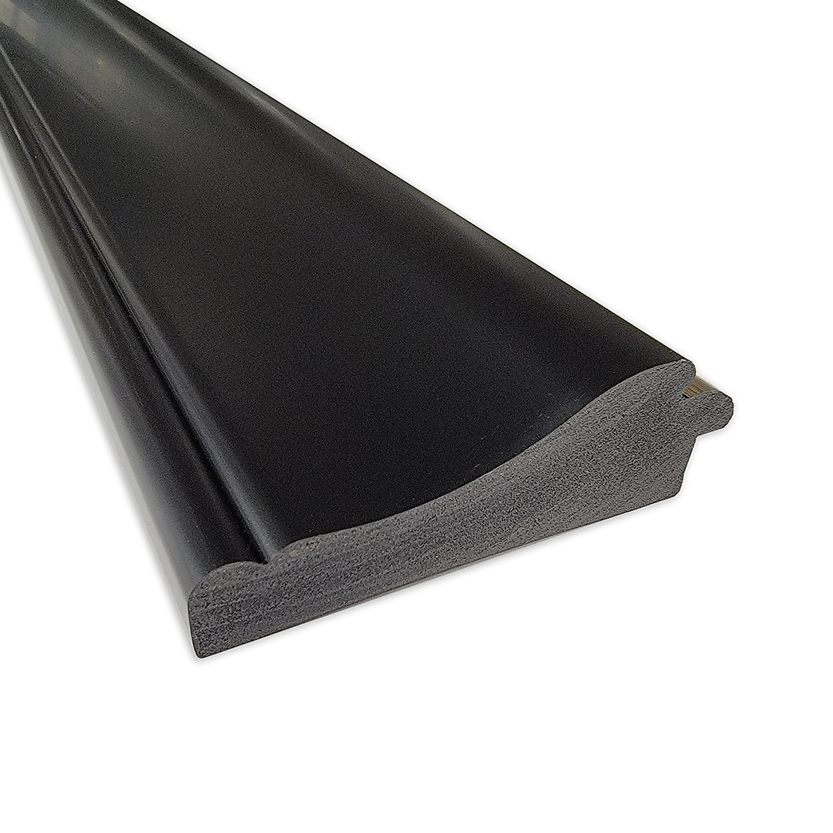 Amanti Art Non-Beveled Full Length Mirror (67.5 x 31.5 in.), Ballroom Black Silver Frame - Floor Mirror, Wall Mirror - Black from WI, USA