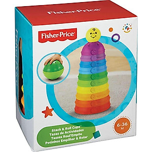 Fisher Price K7166 Stack & Roll Cups Toy