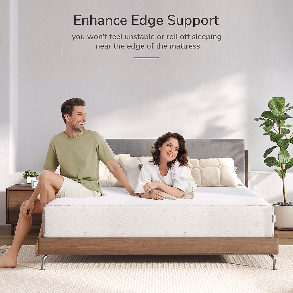 Novilla King Mattress, 10 Inch Memory Foam Mattress King Size with Comfort Foam for Pressure Relief & Fresh Cool Sleep,Removable Washable Mattress Cover,King Memory Foam Mattress