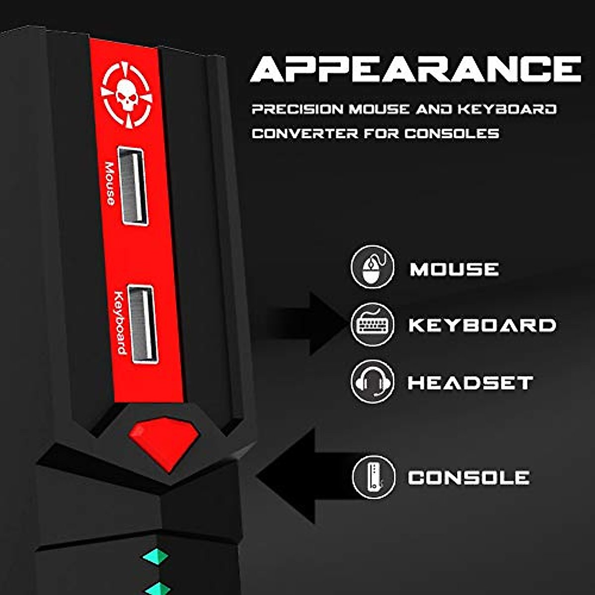 Brook Sniper - Precision Mouse and Keyboard Converter, to Play FPS Games Without a Controller, FPS Game Converter for PS4, PS3, Xb One, and Switch. for Splatoon 3, FPS Gaming Converter