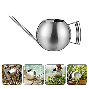 Cabilock 1pc Stainless Steel Shower Flower Spray Bottle Watering Pot for Plant Metal Watering Bucket Flower Gardening Tool Watering Kettle Metal Waterbottle Watering Can Sprinkle Water