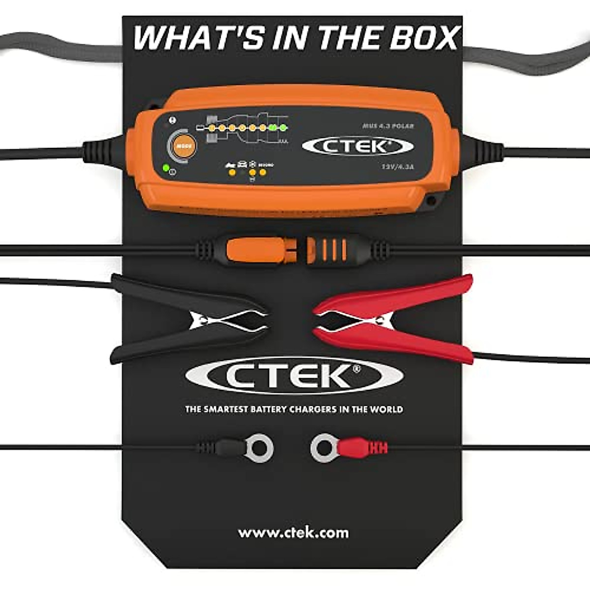 CTEK (56-958) MUS 4.3 POLAR 12 Volt Fully Automatic Extreme Climate 8 Step Battery Charger