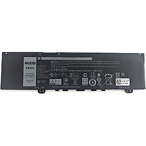 Hubei F62G0 F62GO CHA01 RPJC3 0RPJC3 39DY5 039DY5 Laptop Battery Replacement for Dell 13 7000 5370 7370 7373 7380 7386 Convertible P83G001 P83G002 P87G001 Vostro 5370 D1525S D1505G(11.4V 38Wh)