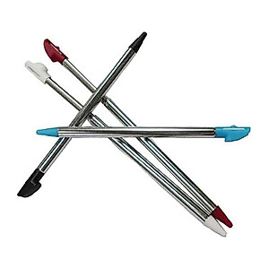 OSTENT Adjustable Metal Game Touch Stylus Pen for Nintendo 3DSLL/XL Console Pack of 4