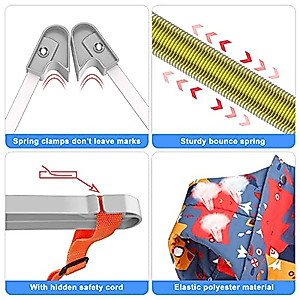 Door Jumper for Baby Swing Jumper, Adjustable Johnny Jumper w Seat, Baby Doorway Jumper Set Great for Baby Exerciser, Durable Door Clamp Bumper Jumper for 6-24 Months Toddler Infant