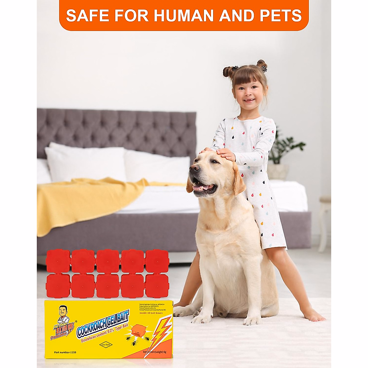 Dawhunt Cockroach Gel Bait Roach Killing Gel for Indoor and Outdoor Use